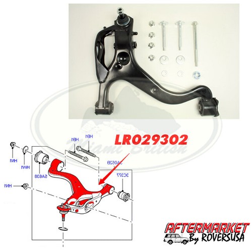 LAND ROVER FRONT LOWER KIT CONTROL ARM ASSY LH RANGE SPORT 10-13 ...