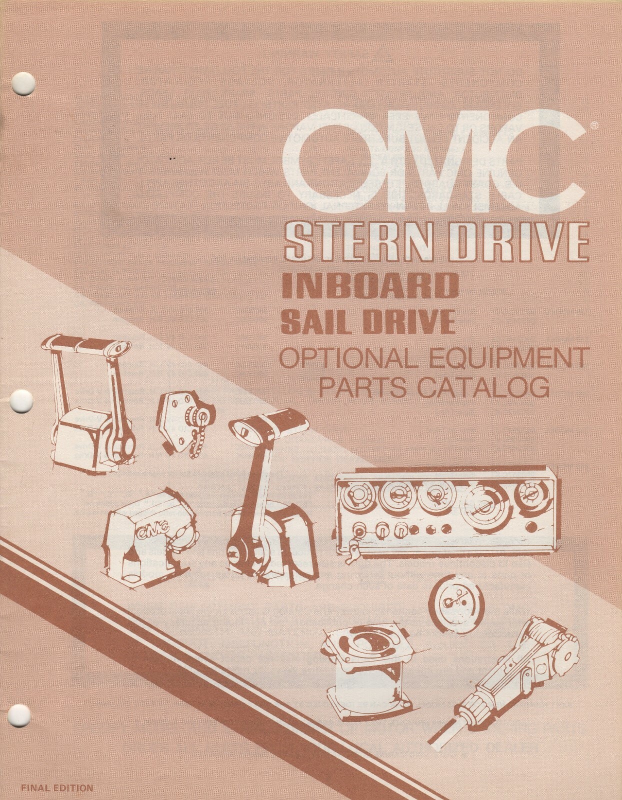 1981 OMC STERN DRIVE INBOARD SAIL DRIVE OPTIONAL EQUIPMENT PARTS MANUAL ...