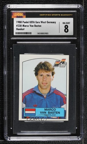 1988 Panini Euro 88 Marco Van Basten #230 CSG 8 | eBay