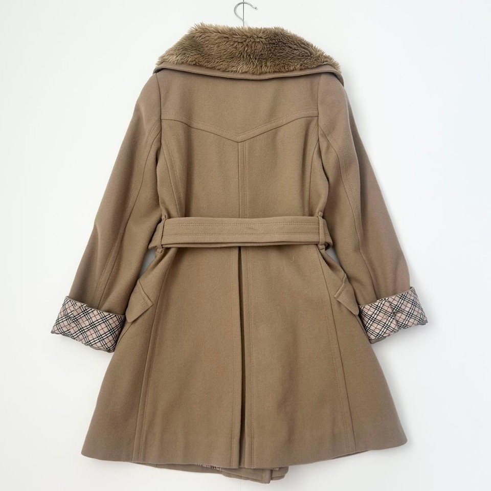 Burberry Blue Label Long Coat Beige Size 36 From Japan | eBay Australia