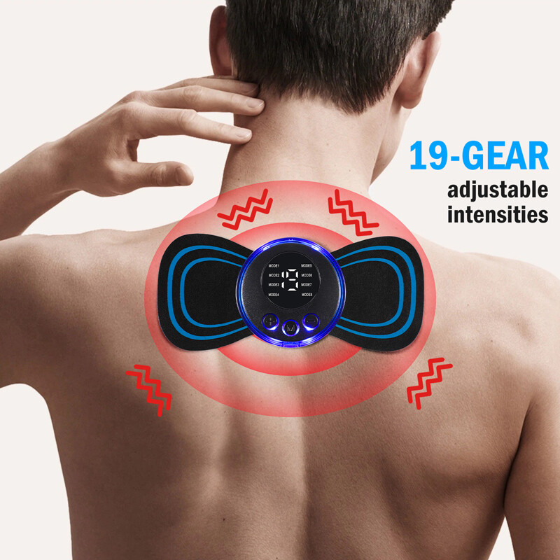 Pulse Tens Unit EMS Massager Back Full Body Muscle Stimulator Pain ...