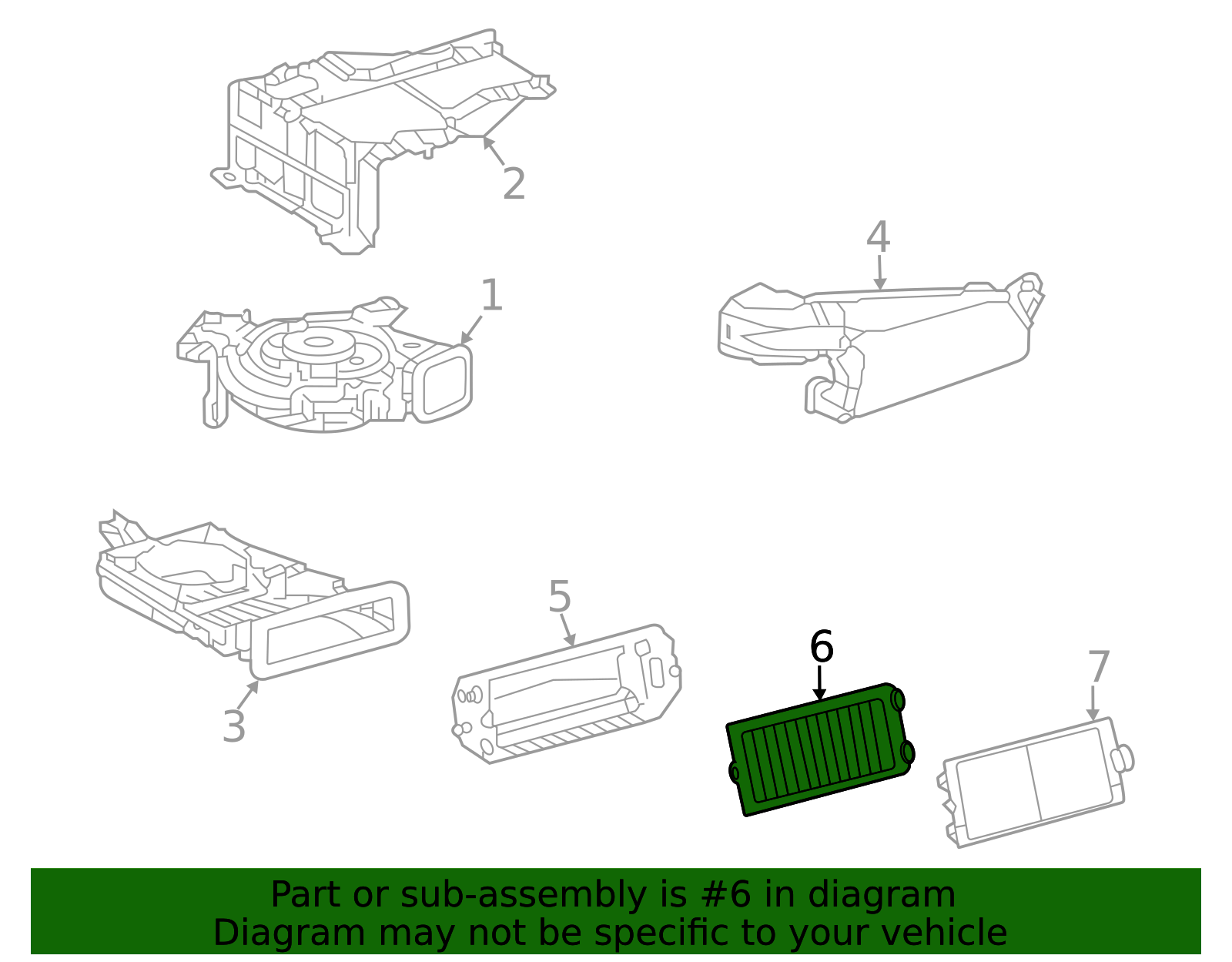 New OEM Genuine Toyota Highlander Hybrid HV Cooling Fan Filter G92DJ ...
