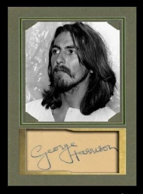 THE BEATLES / GEORGE HARRISON / AUTOGRAPH LIMITED EDITION CARD | eBay