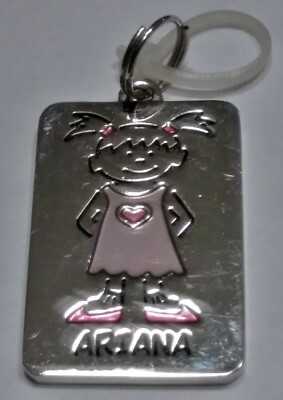 Ariana Name Keychain Key Ring Charm Zipper Pull Girl Ganz New | eBay