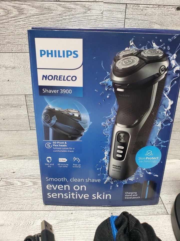 Philips Norelco Shaver 3900, Rechargeable Wet & Dry Electric Shaver for ...
