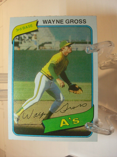 1980 Topps Baseball Card #363 - Wayne Gross - Oakland Athletics (95226 ...