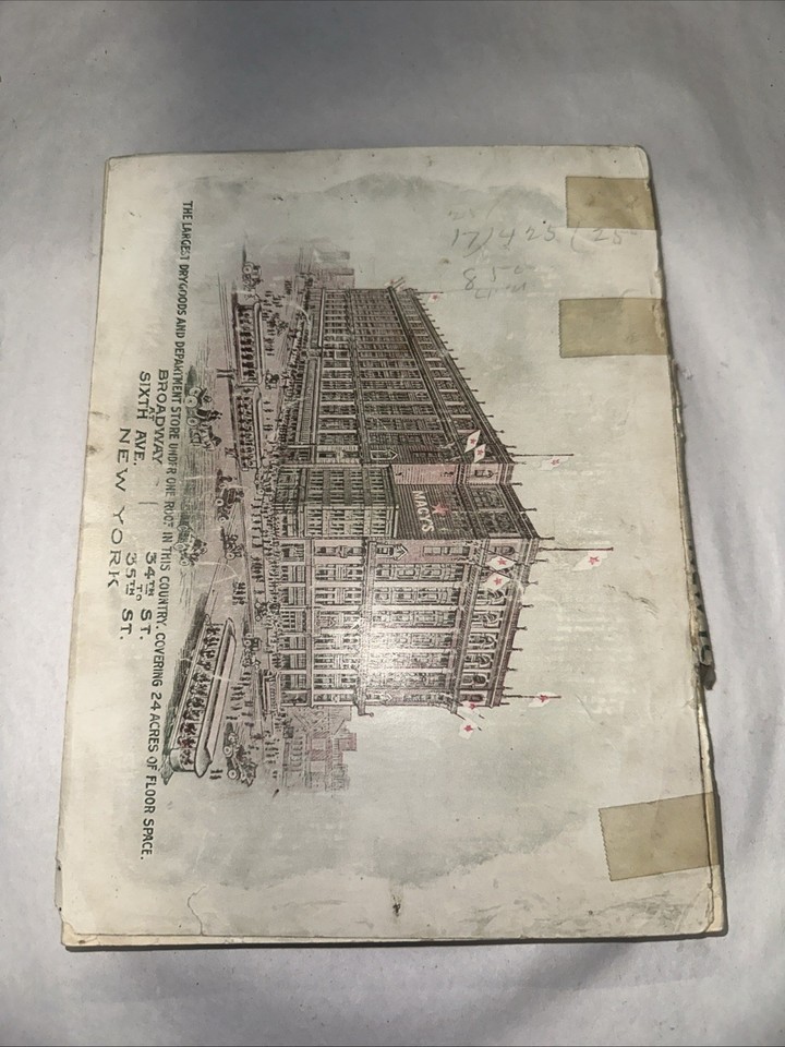 Original R. H. Macy Catalogue 1909 Antique store catalog RH Macy Co New ...