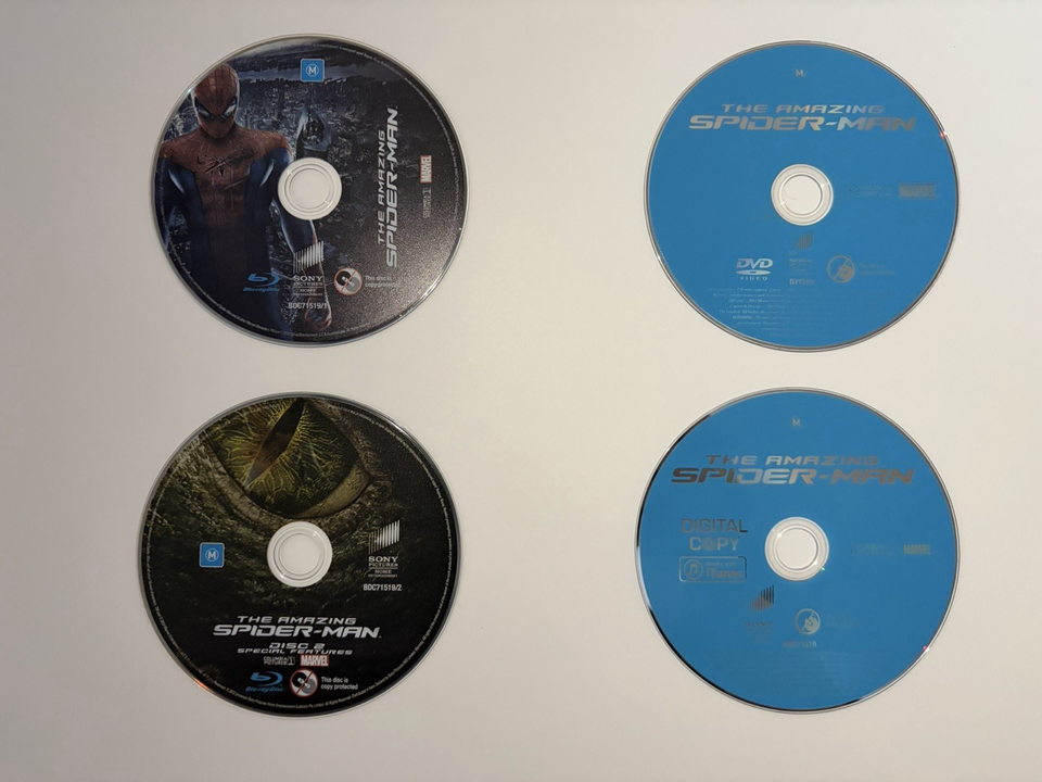 DVD BLU-RAY - THE AMAZING SPIDER-MAN - 4 DISC SET TRIPLE PLAY | eBay ...