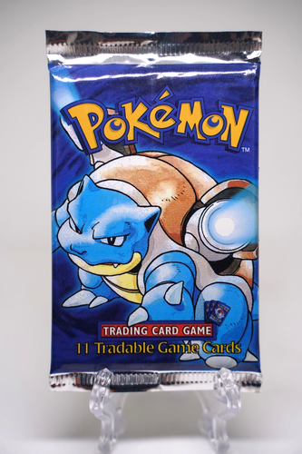 Pokémon TCG Base Set Booster Pack Blastoise Art Potential Shadowless ...