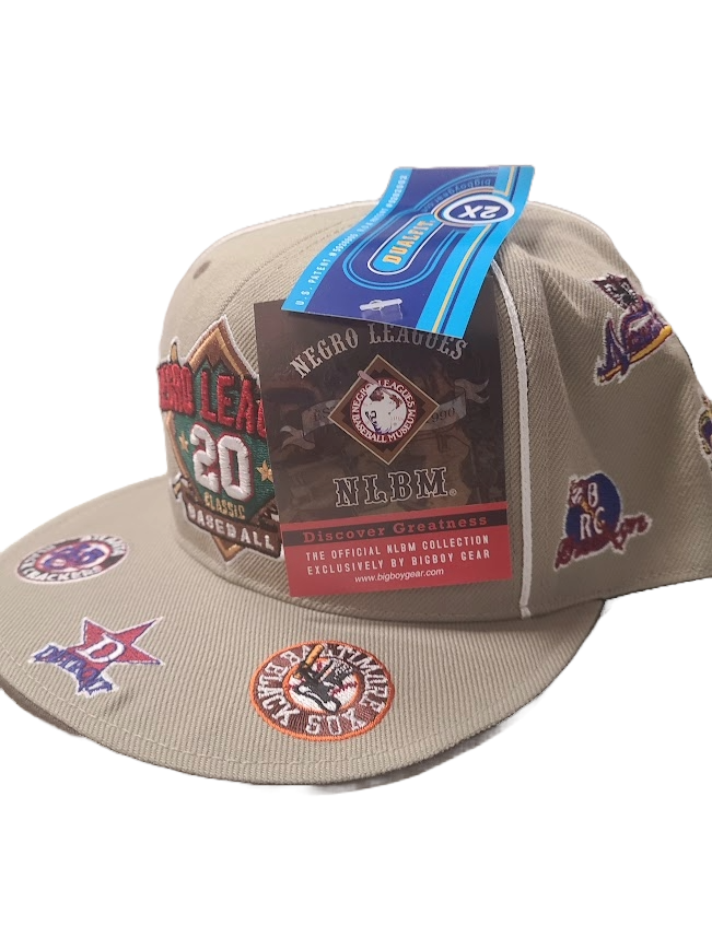 Negro League Baseball Commemorative Hat Fitted 2XL Khaki All Team Embroidery Cap | eBay
