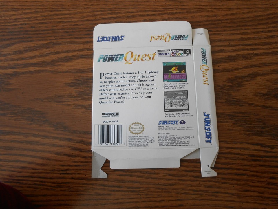 Nintendo Game Boy Color Power Quest BOX ONLY | eBay