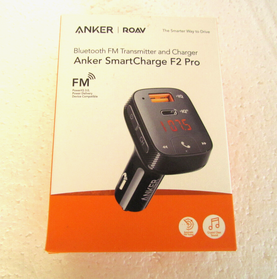 Anker Roav F2 Pro Wireless Bluetooth FM Transmitter & Charger ...