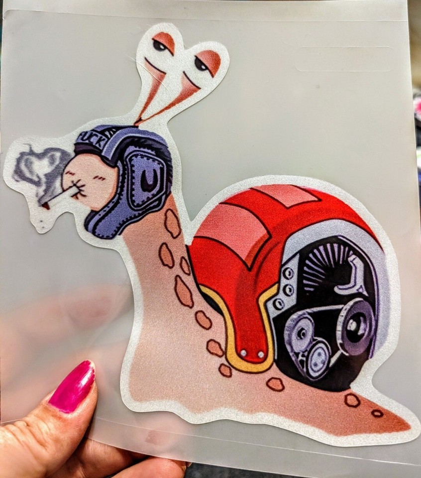 Snail Decal With Motor Shell Racecar Cars Vehicles Sticker Vinyl Racing ...