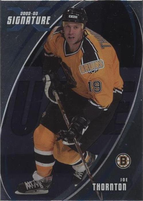 2002-03 In the Game Be A Player Signature Series - Joe Thornton #122 ...