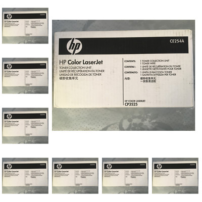 HP Lot of 8 Toner Collection Unit Color LaserJet CE254A, CP3525 New | eBay