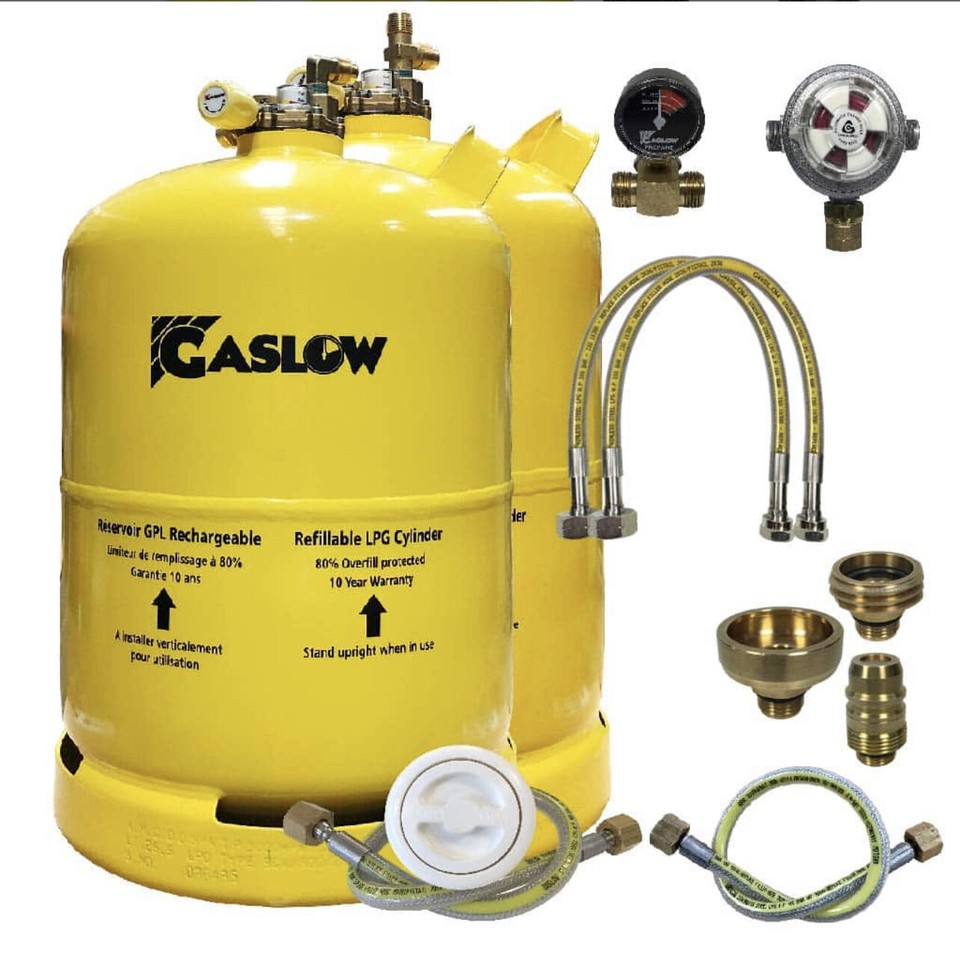 Gaslow Refillable Gas System. 2.7 KG, 6Kg , 11Kg SUPPLY AND FIT ...