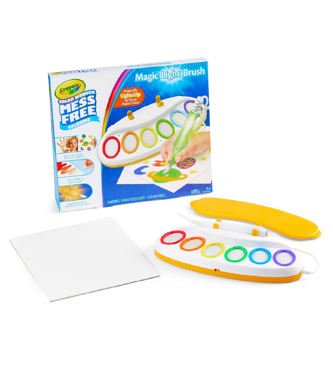 Crayola Color Wonder Magic Light Brush Mess Free Painting Toddler ...