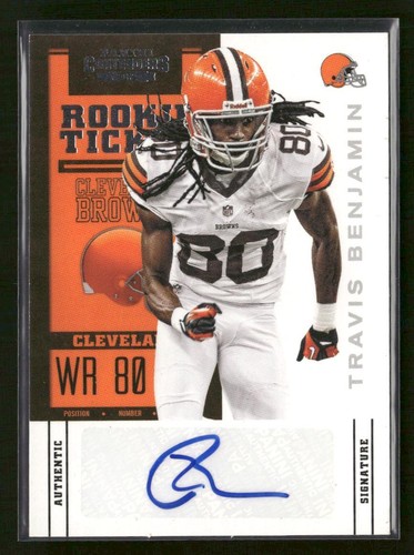 2012 Panini Contenders #192 Travis Benjamin Auto RC | eBay