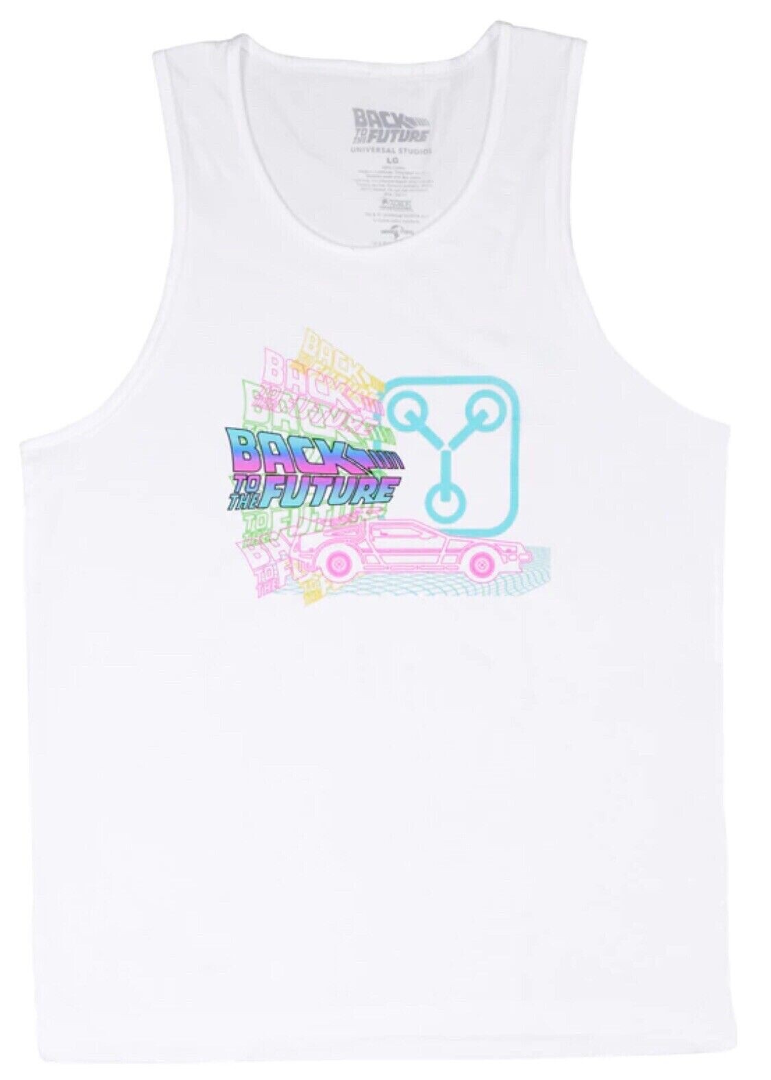 UNIVERSAL PARKS Back To The Future Tank Top BTTF DeLorean Flux ...