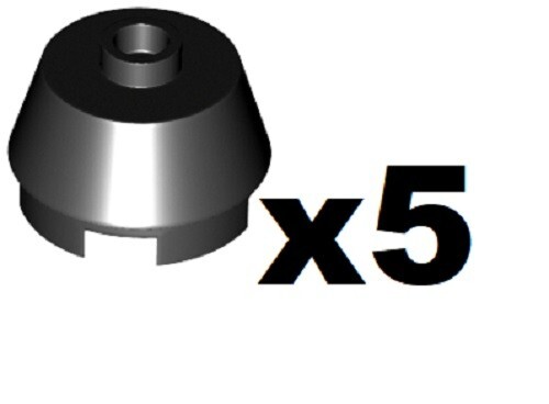 🧱 LEGO 5 New Black Cones 2 x 2 Studs Truncated Part 98100 BK22 | eBay