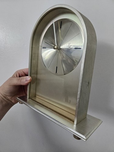 Vintage gold mininalist working tabletop ergo quartz mantle clock | eBay