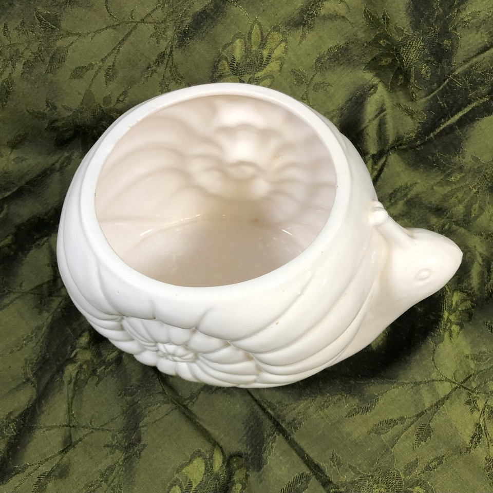 Vintage Large White Ceramic Snail Planter Made in Japan | eBay
