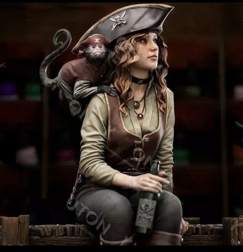1/24 Female Pirate Captain Resin Figure Model Kit GK Unpainted DIY | eBay