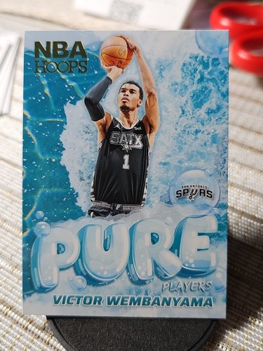 2024-25 Panini NBA Hoops Pure Players #9 Victor Wembanyama, San Antonio ...