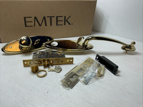 Emtek Melrose Mortise Triton Entry Set, F20330250PRHUS3 - Polished ...
