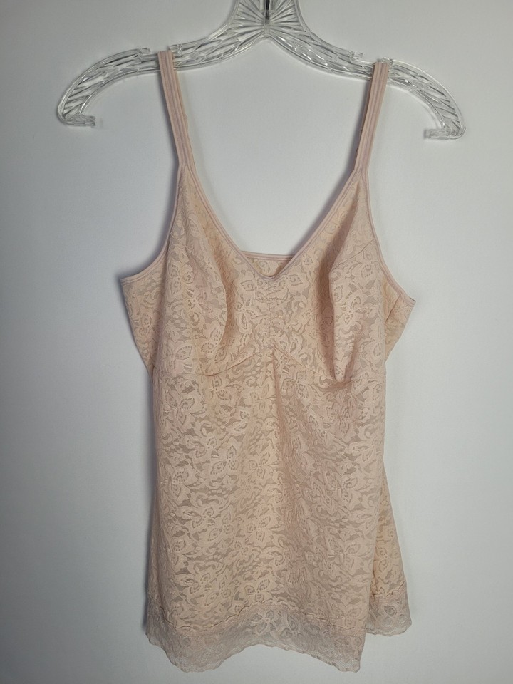 Bali Lace 'N Smooth Camisole Top XXL, 2XL Firm Control 8L12 Fairycore ...