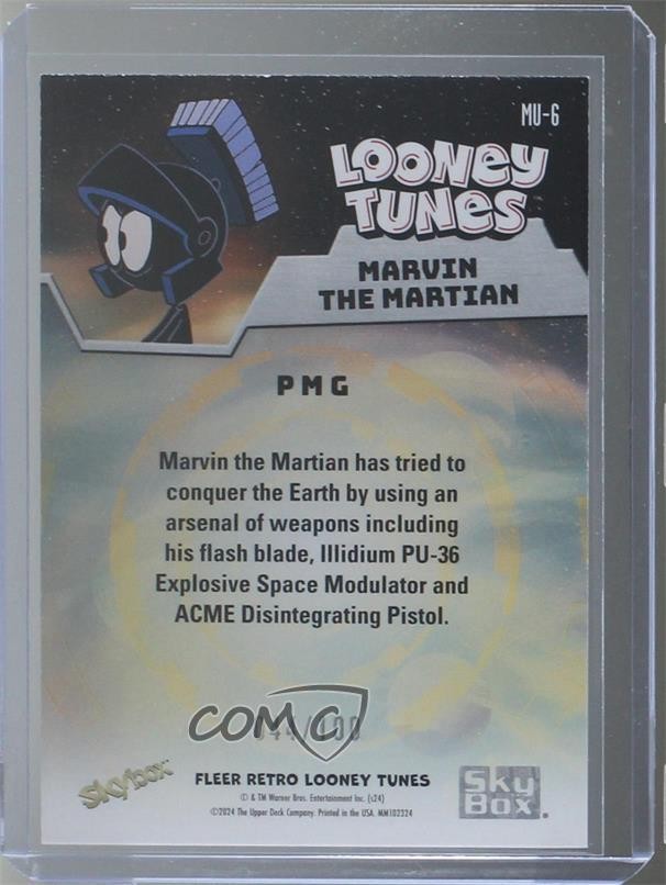 2024 Fleer Retro Looney Tunes Metal Universe PMG Red /100 Marvin the ...
