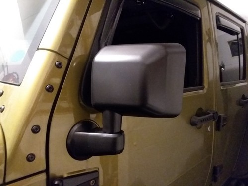 2pcs Manual Door Mirror for 2007-2018 Jeep Wrangler Texture Driver ...