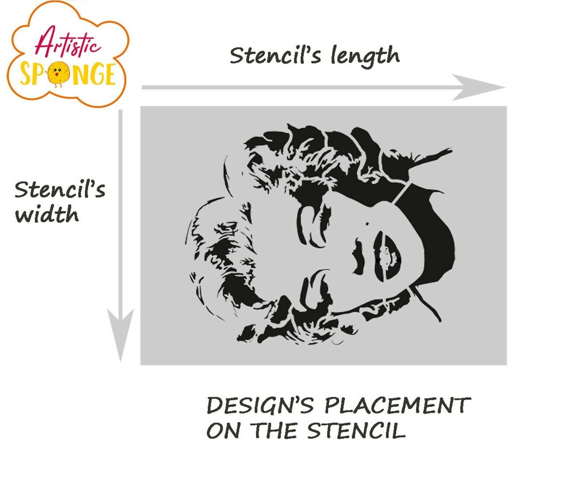 Pop Art Marilyn Monroe Stencil Stencil Pop Art Marilyn Monroe Etsy