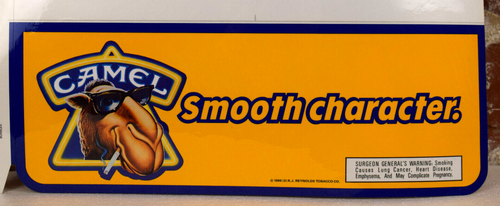Vintage 1989 Joe Camel Cigarettes Smooth Character Store Advertising ...