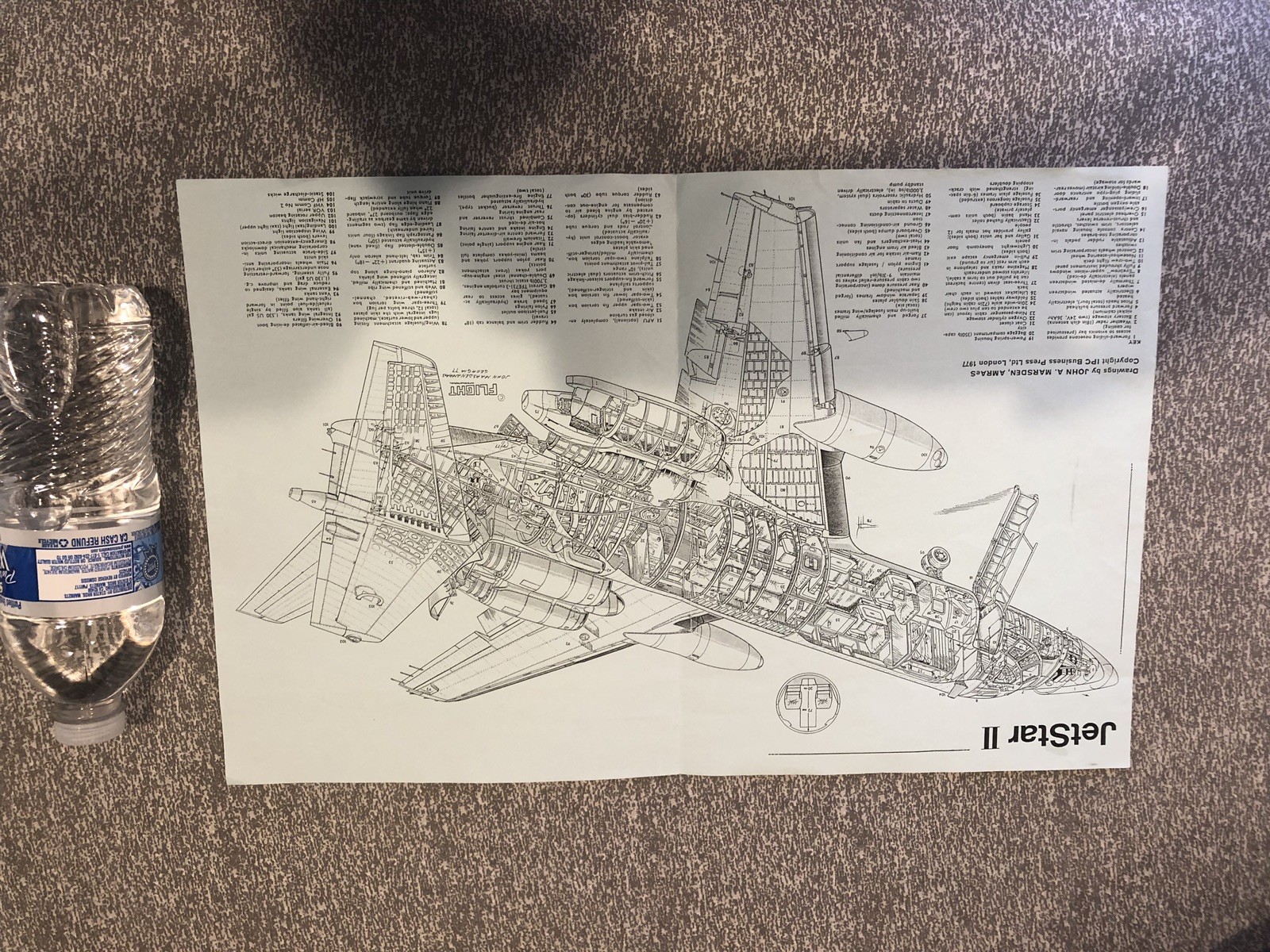 1975 Lockheed JetStar II Business Jet airplane Drawing By John A ...