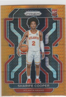 2021-22 Panini Prizm #280 Sharife Cooper RC Orange Hyper Rockets ...