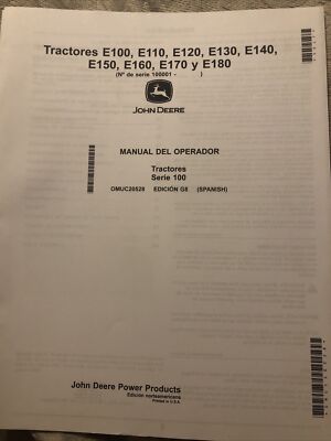 John Deere E100 E110 E120 E130 E140 Tractor Operator Manual Sn 100001 ...