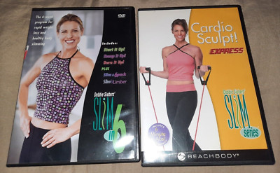 Debbie Sieber’s Slim in 6 & Cardio Sculpt Express DVDs Workouts Beach ...