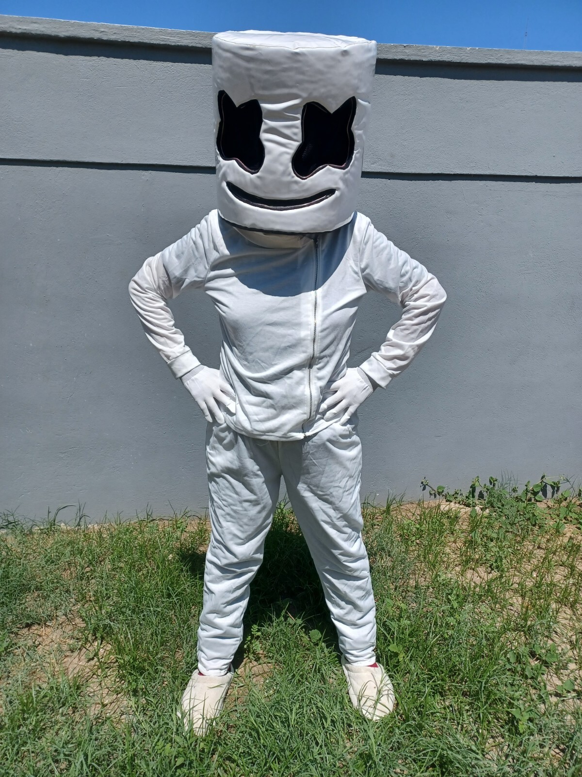 Marshmello Mascot Dj Character Costume Light up eyes and mouth ...