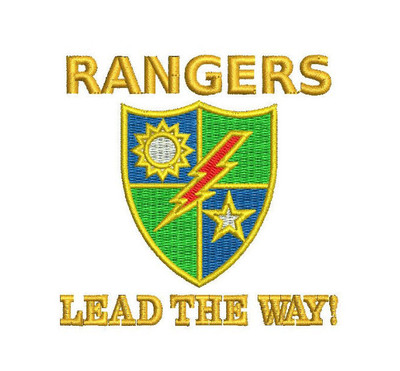 Ranger Crest and Tab Army RLTW Rangers Lead The Way Embroidered Polo ...