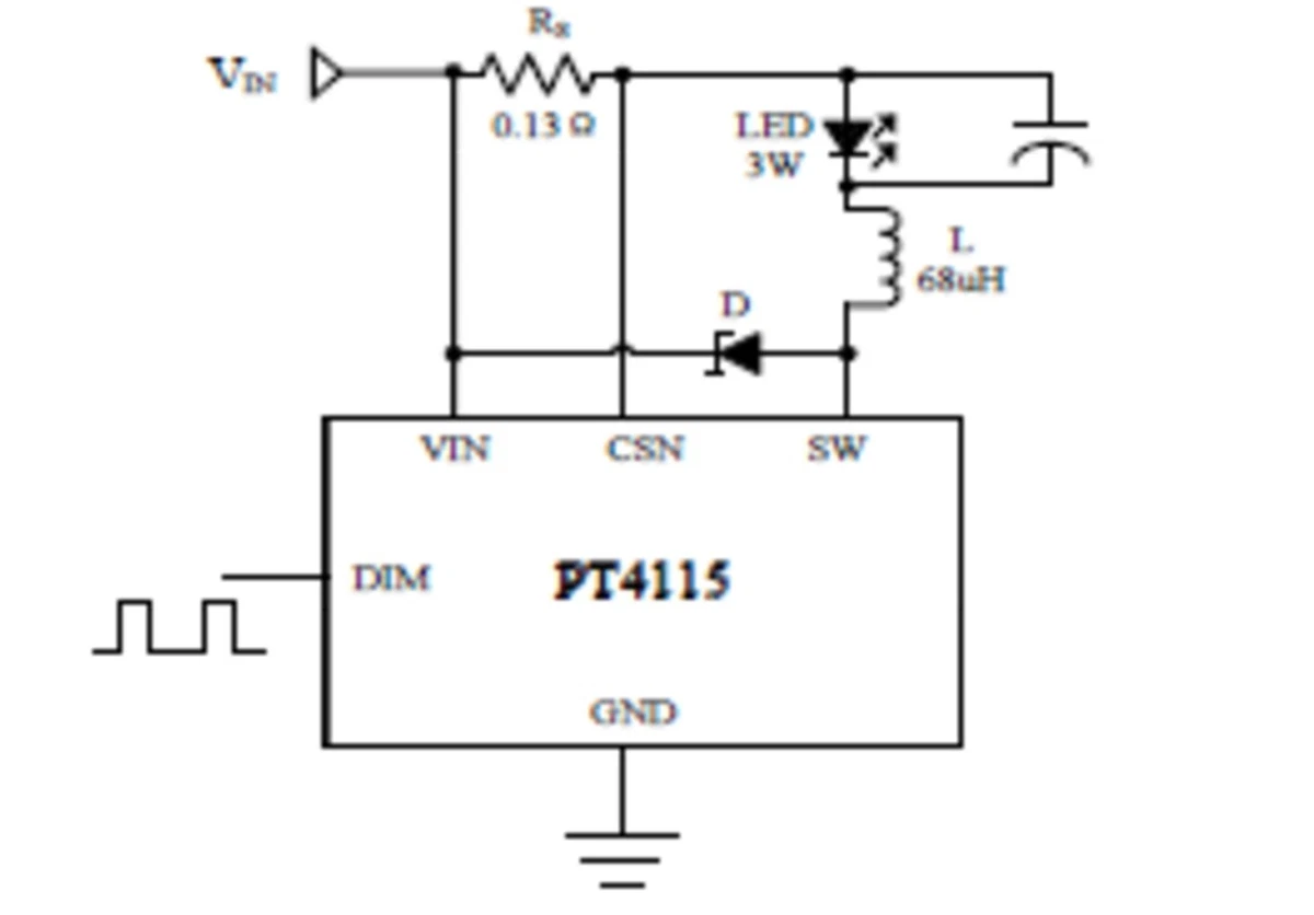 PT4115 High Brightness LED Driver: 30A, Step-down Driver,, 43% OFF