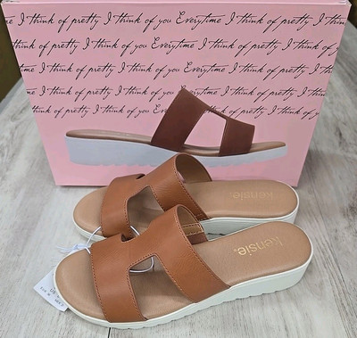 Kensie Ladies' Elena H Band Sandal, Cognac Pick Size NEW | eBay
