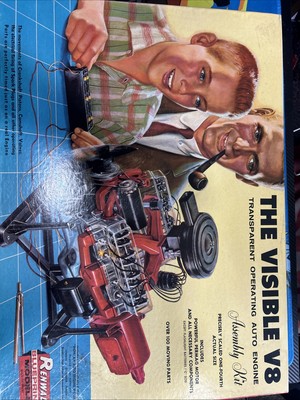 RENWAL MODEL 1960 The Visible V8 Transparent Operating Auto Engine ...