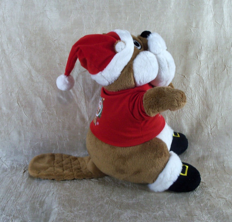 Buc-ee's Christmas 2023 Plush 11" Santa Beaver Toy Popular Travel Mega ...