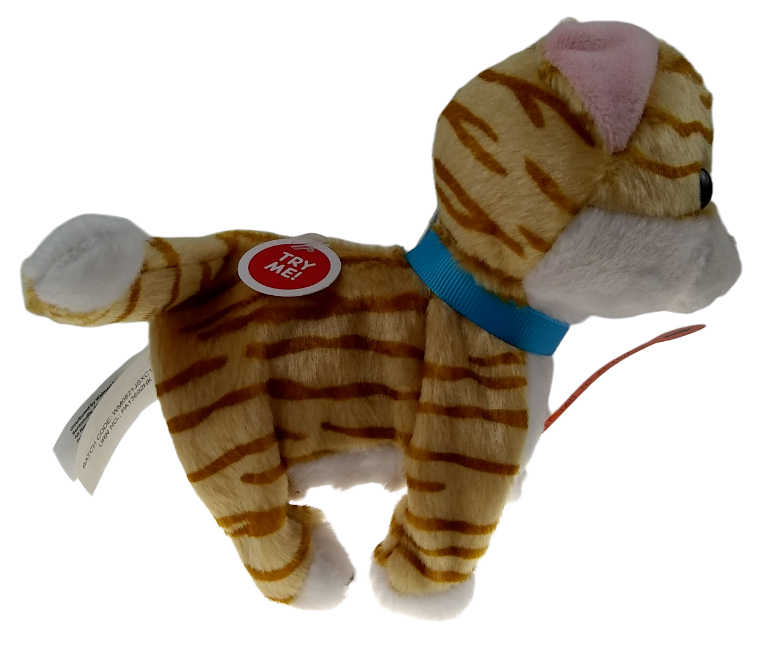 Tiger Kitty Cat Kid Connection Striped Plush Mini Walking Pet Kitten ...