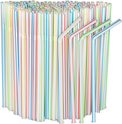 1-2000pcs Plastic Party Straws BPA-Free Bendable Drinking Straws 🔥🔥🔥🔥🔥🔥 ...