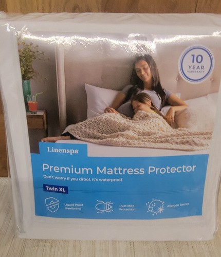 Linenspa Twin XL Mattress Protector Wateproof Allergen Barrier ...