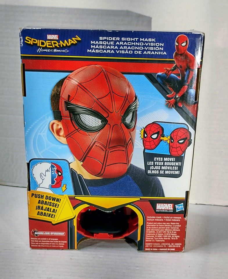 Hasbro Spiderman Homecoming Spider Sight Mask, Moving eyes | eBay