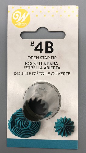 NEW Cake Icing Decorating Open Star Tip WILTON #4B Cookie Cupcake FAST ...