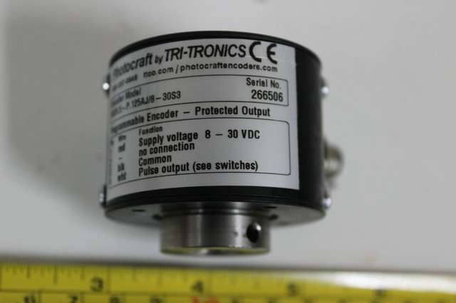Tri-Tronics HS20.5-P.125AJ/8-30S3 Incremental Shaft Encoders Photocraft ...